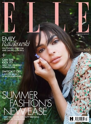 British Elle Magazine (UK) - July / August 2025 - Emily Ratajkowski | eBay