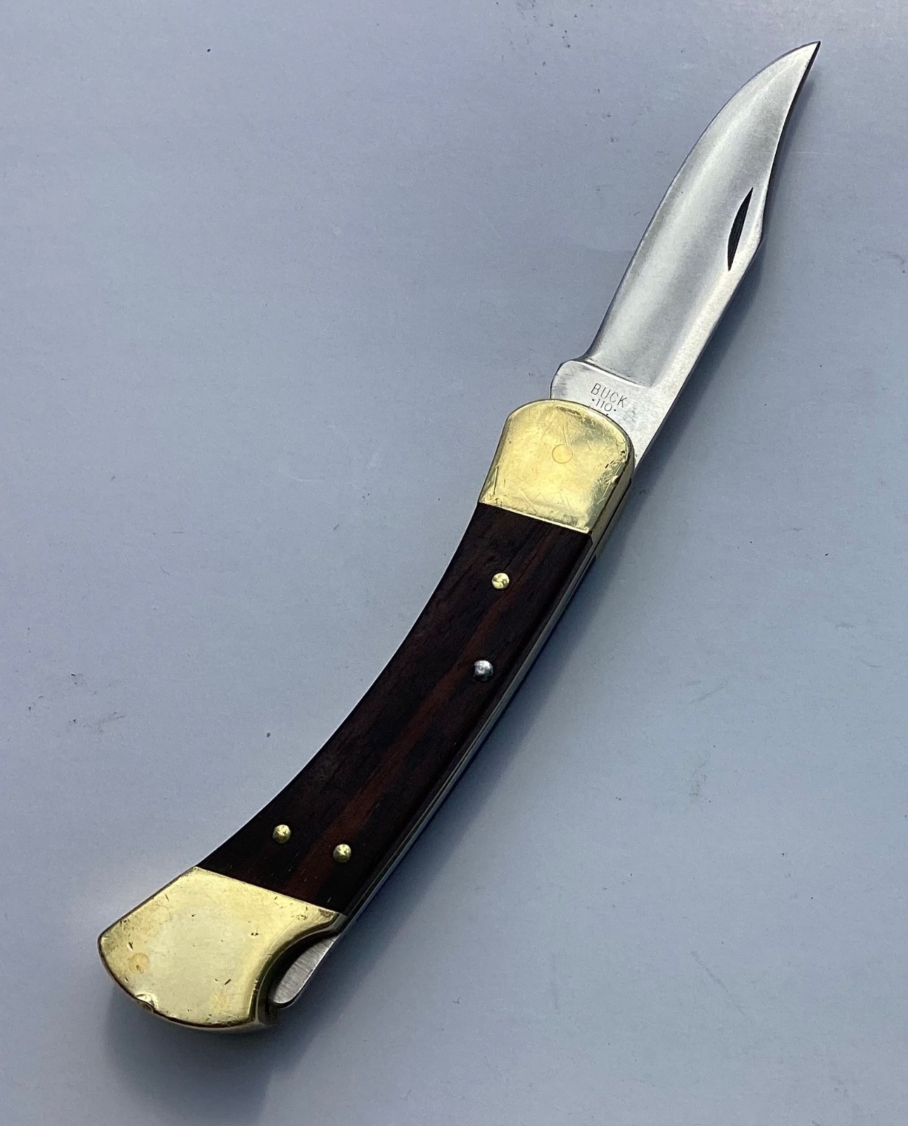 VTG BUCK 110 2 Dot Folding Hunter Pocket Knife USA 1970s, with Leather Sheath | eBay