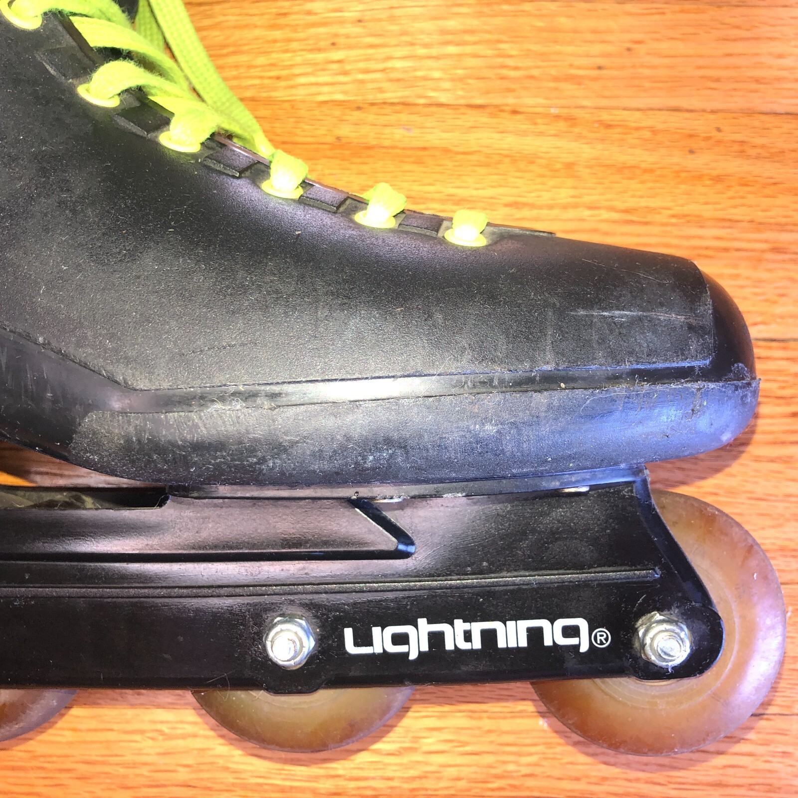 Rollerblade Lightning Men Size 10.5 Vintage Yellow Blk Inline Skates ...