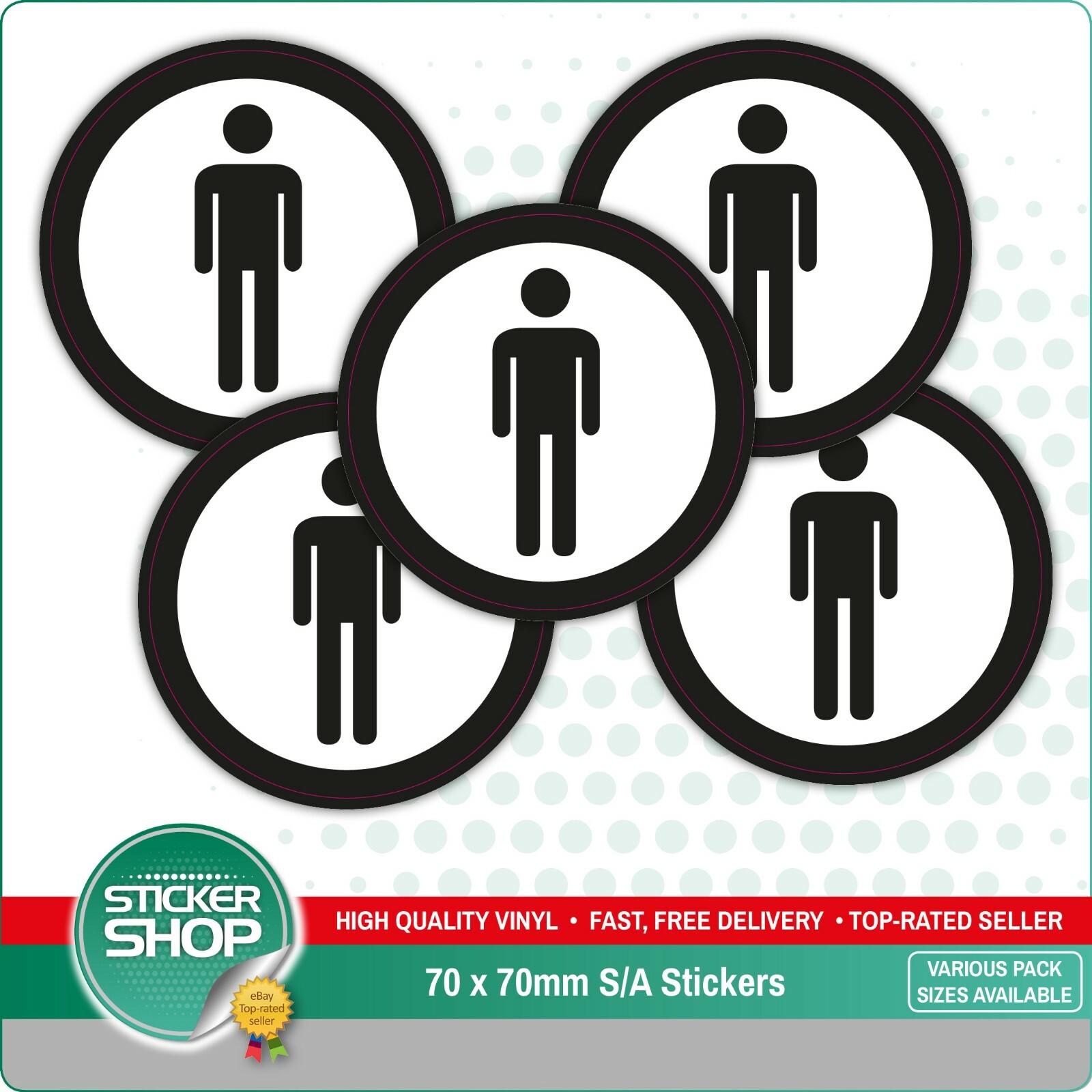 Various Self Adhesive Business Stickers Company Taxi HGV PSV Van Hotel ...