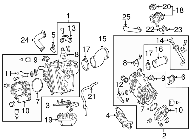 MERCEDES-BENZ E W213 Right Charge Air Cooler Return Line A1772030103 ...