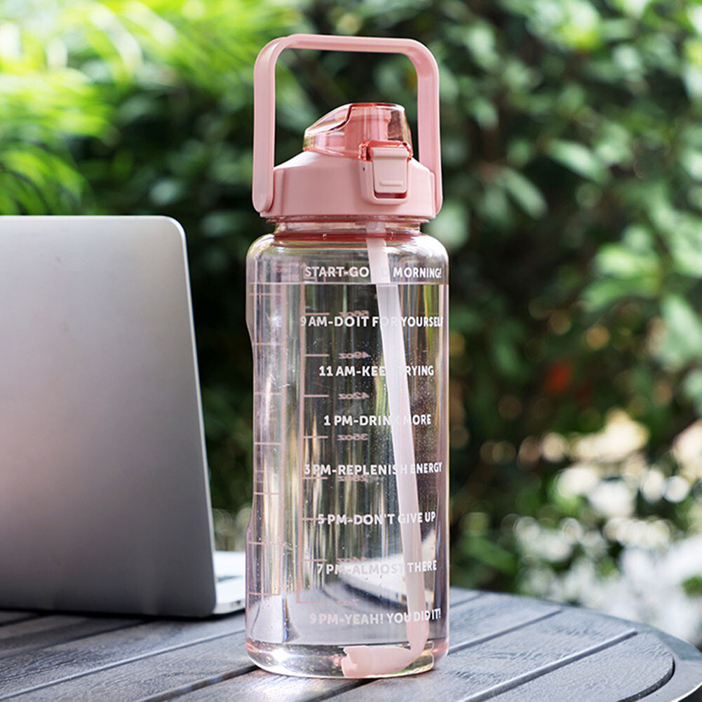 2000ml Fitness Water Bottle Large Capacity Gym Sports Bottle for Travel ...