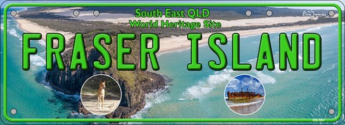 Fraser Island QLD plates Australia Number Licence Tin Sign license ...