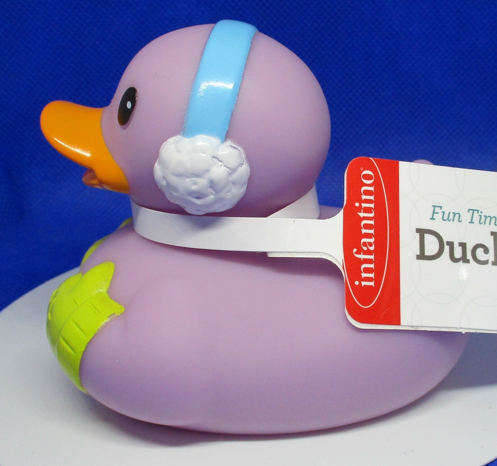 INFANTINO~PURPLE WINTER With GLOVES & EARMUFFS Fun Time Rubber Duck | eBay
