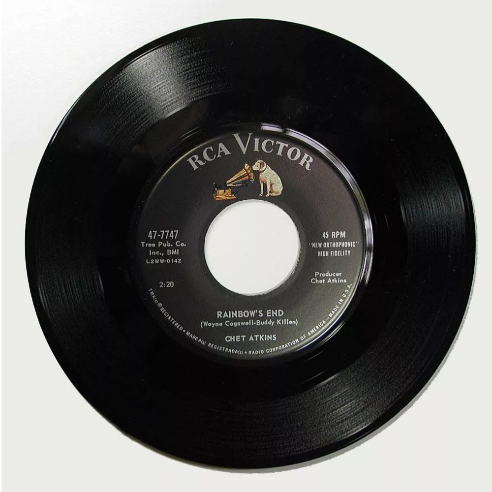 1959 Chet Atkins 'Rainbow's End/Slinkey' 7747 RCA 45 RPM NM | eBay