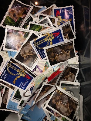 Australian Unfranked Uncancelled stamps off paper FV $240 200 x $1.20 ...