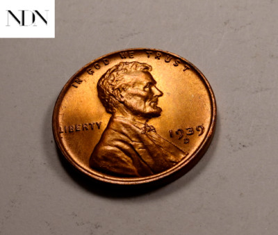 1939-D Lincoln Wheat Penny Cent - Gem BU++ (red) - Better Date! #W942 ...