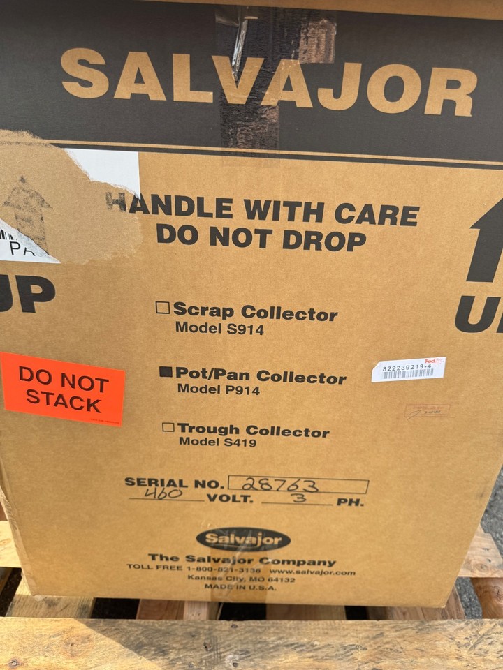 Salvajor P914 Food Scrapper / Waste Collector Disposal with Pot and Pan ...