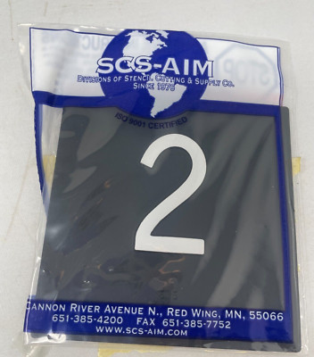 New SCS Products Elevator Jamb Plate Sign with Raised Floor Number and ...