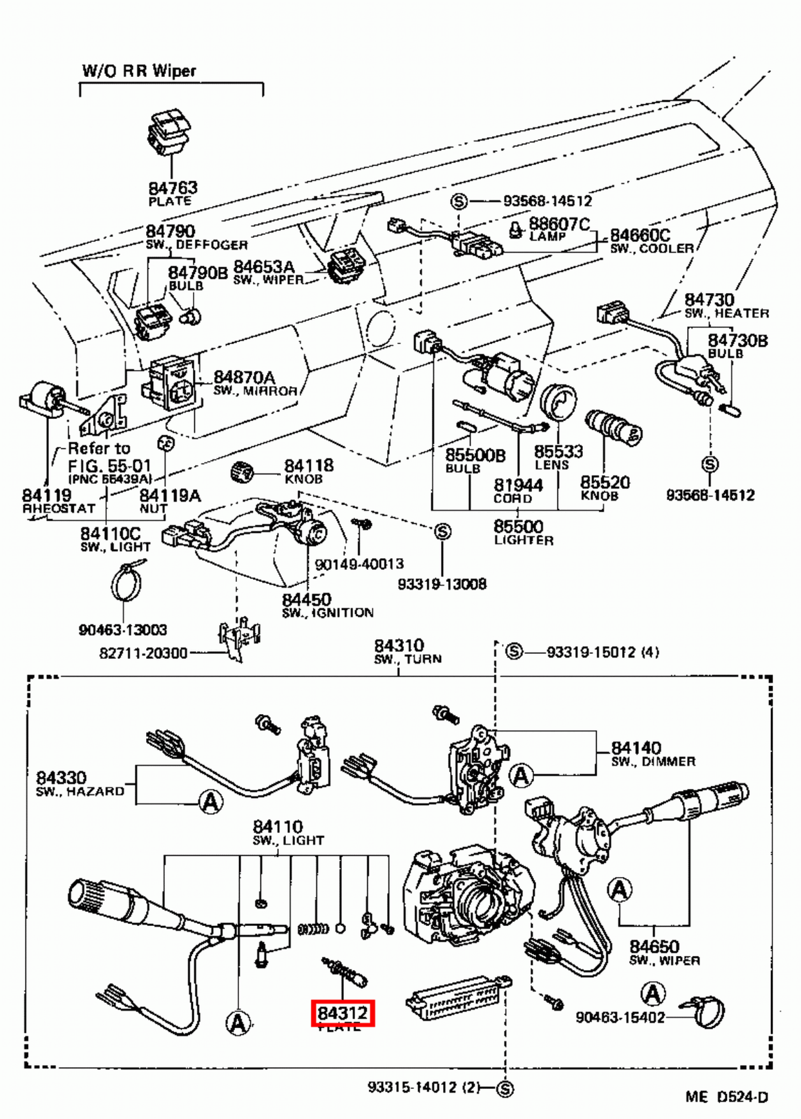 Genuine LandCruiser VDJ79 Levin AE86 MR2 AW11 Horn Contact Plunger ...