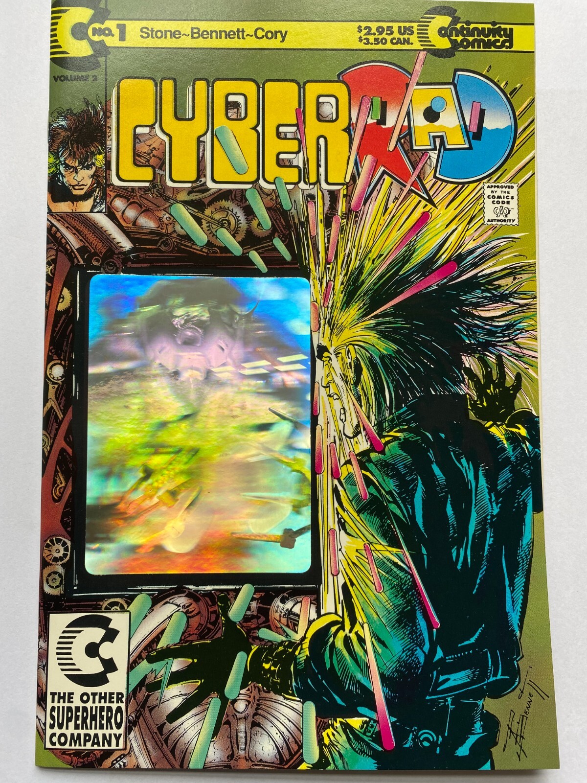 CYBERRAD Vol. 2 #1 Hologram Continuity Comics 1992 NM/M | eBay