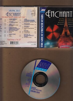 ENCHANTE CD-GREAT FRENCH SINGERS-2000 ASV-CLASSIC HITS-SABLON-TRENET-PIAF++ NF | eBay