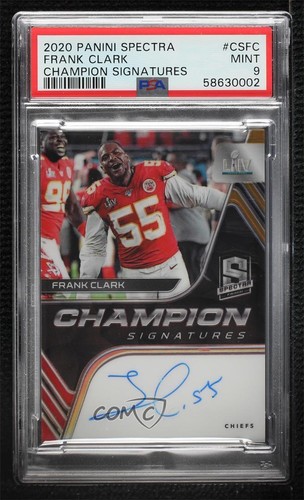 2020 Panini Spectra - Champion Signatures #CS-FC Frank Clark /99 (AU ...