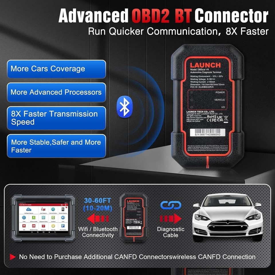 2025 LAUNCH X431 PRO TT V+ Elite OBD2 Scanner Bidirectional Scan ...