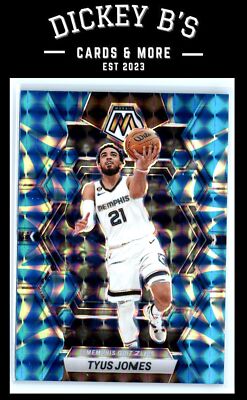 2022-23 Panini Mosaic Reactive Blue #194 Tyus Jones Memphis Grizzlies ...