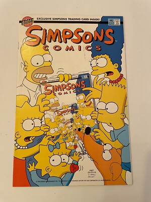 Simpsons Comics # 4 NM- Bongo Comic Book with Card Homer Bart Lisa ...