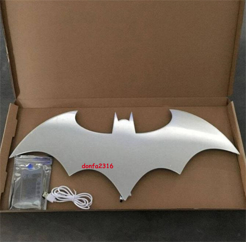 Batman Logo LED Night Light Wireless Remote Control Wall Lamp Bedroom ...