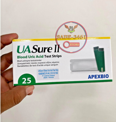UASure II Blood Uric Acid Test Strips UA Sure II 1 Box of 25 Strip ...