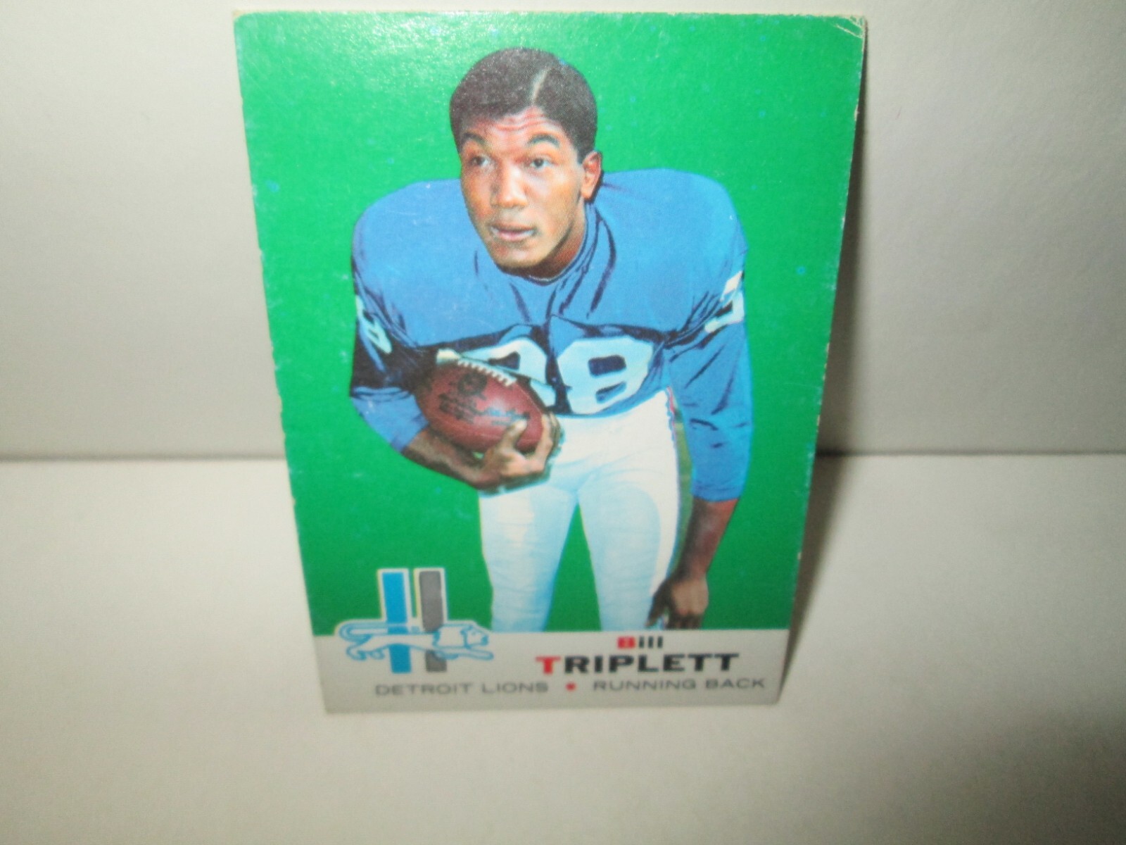 BILL TRIPLETT 1969 football card Topps #32 Vintage DETROIT LIONS RB Exc ...