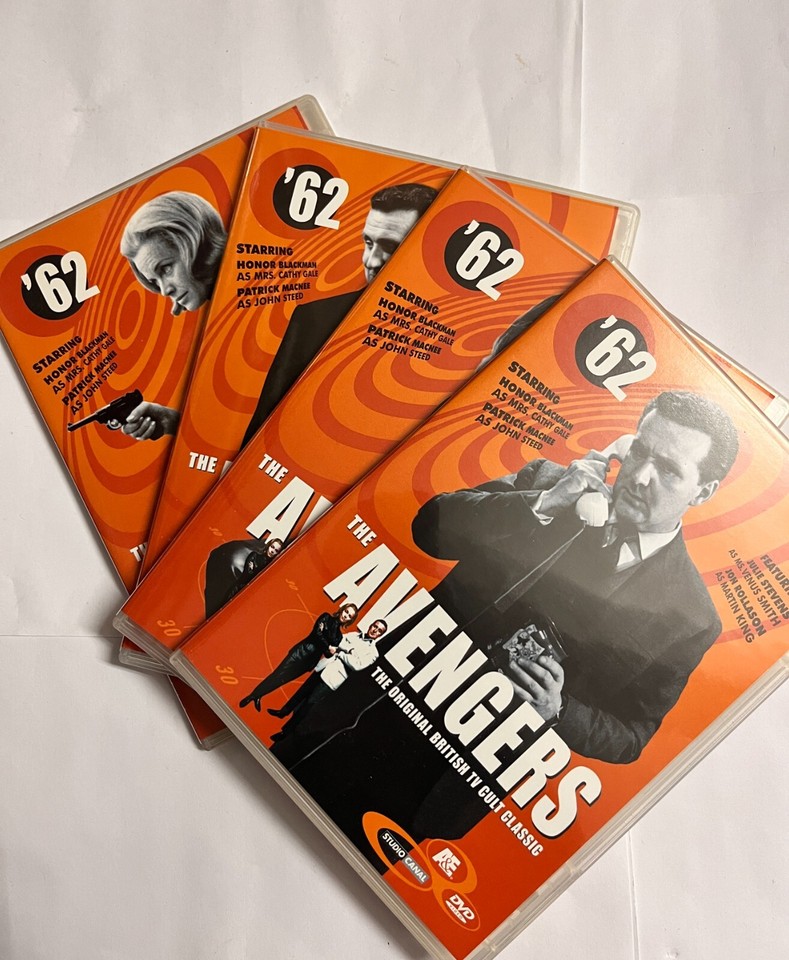 The Avengers '62 TV Series - Complete 4 Disc DVD Box-Set - Rare Set ...