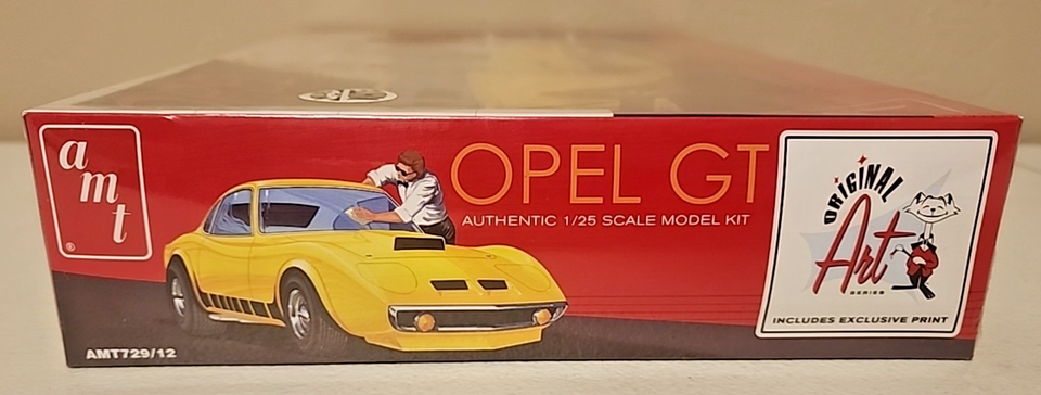 AMT OPEL GT Mini- Muscle Car Kit # AMT729/12 Sealed White Minor Dented ...