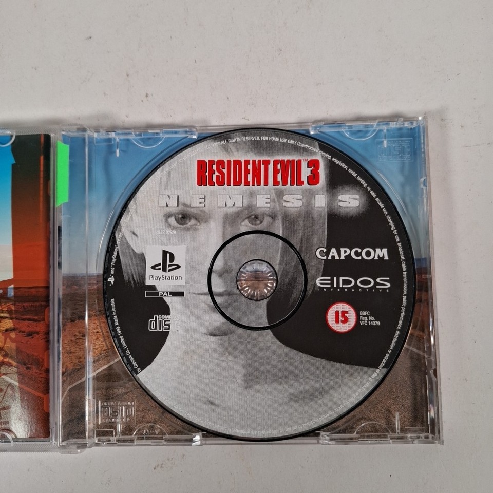 Resident Evil 3 Nemesis Playstation PS1 Video Game PAL DISC ONLY | eBay UK