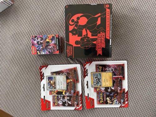 Destined Rivals ETB + Booster Bundle + (2) Blister Packs. Factory ...