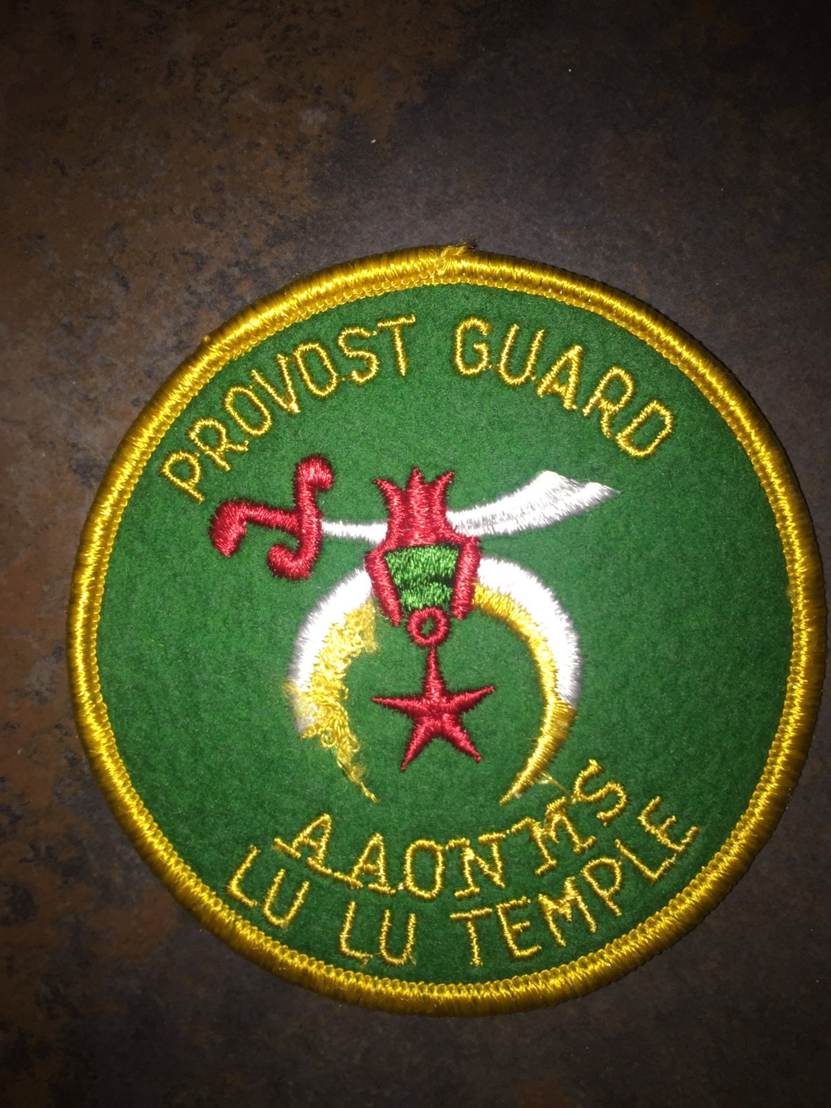 Provost Guard Aaonms Lu Lu Temple Patch Clothing Badge Collectible | eBay
