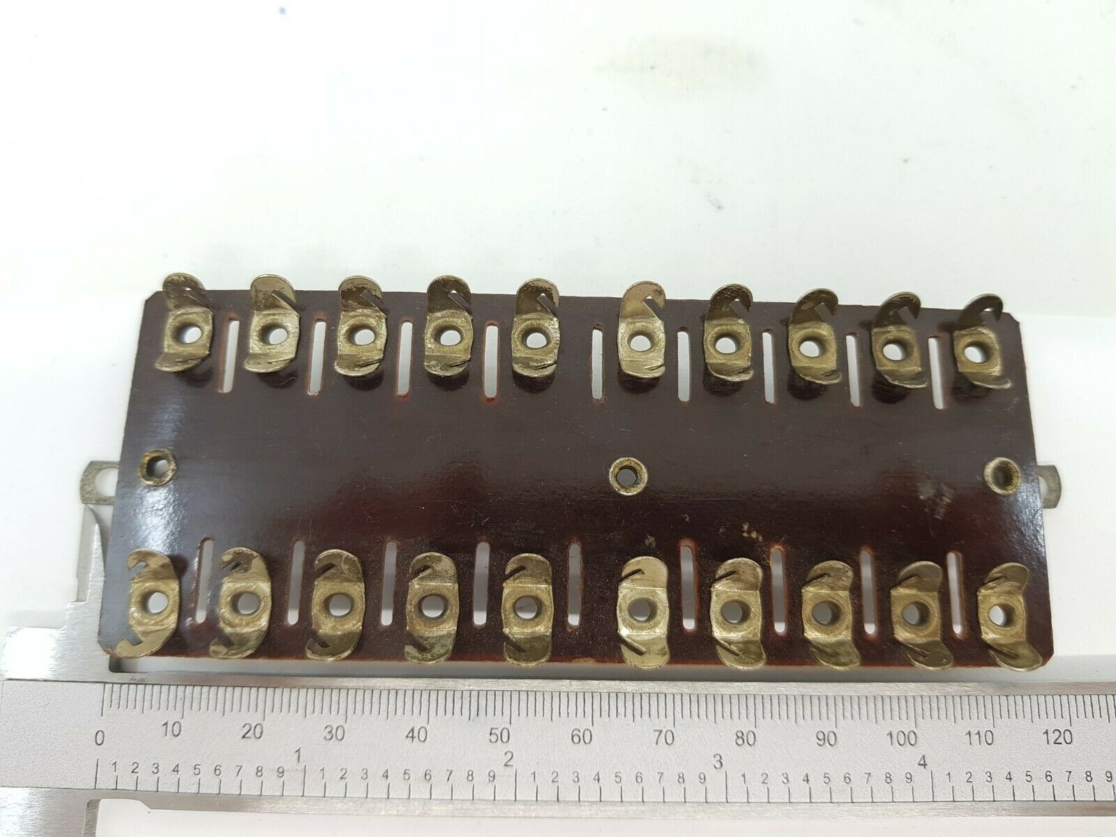 SOLDER LUG BAKELITE TERMINAL TAG TRIP 20 POSTS RULE 20 TERMINALS (116 X ...