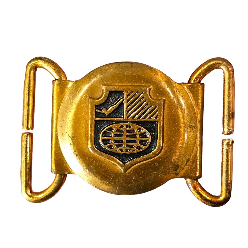 Vtg HIGH DIVE Belt Buckle ART Diver Swimming Pool Diving Brass RARE ...