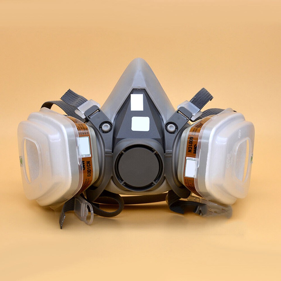7 IN 1 Gas Mask Full Face Respirator Paint Spray Chemical Facepiece ...
