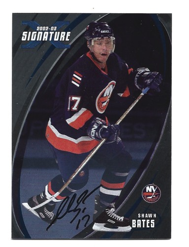 2002-03 In the Game Be A Player Signature Series - Shawn Bates #087 ...