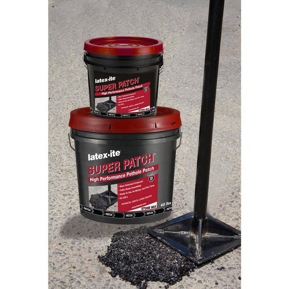 Latex-ite 3.5 Gallon Super Patch Pavement Sealant Driveway Asphalt ...