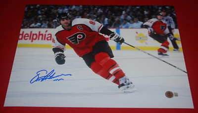 ERIC LINDROS Philadelphia Flyers Signed 11X14 Photo Beckett COA ...