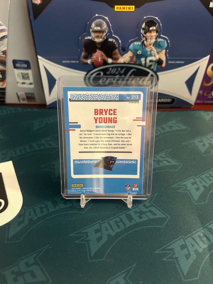 Bryce Young 2023-24 Optic Football Holo Rated Rookie HOT QB FUTURE STAR ...