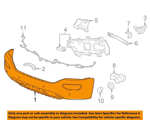 GM OEM 16-19 Sierra 1500 Front Bumper Bumper Components-Front Bumper ...