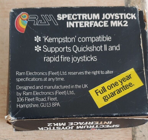 Spectrum Joystick Interface MK 2 (Spectravideo) Kempston compatible | eBay