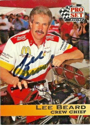 LEE BEARD signed 1992 PRO SET trading card NHRA #173 | eBay