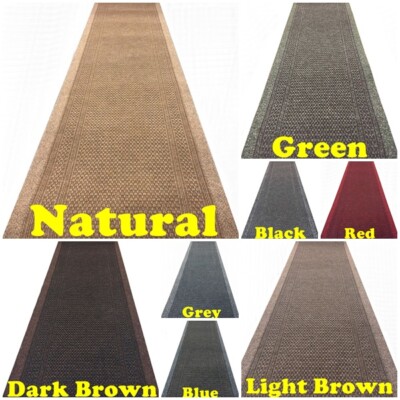 Carpet Runner Heavy Duty Non Slip Dirt Hallway Kitchen Stairs Mat Cut ...