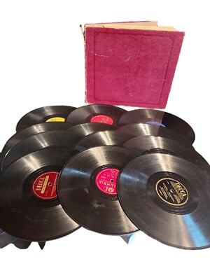Vintage Lot of 12 78 RPM Vinyls In Album Various Artists Genre | eBay