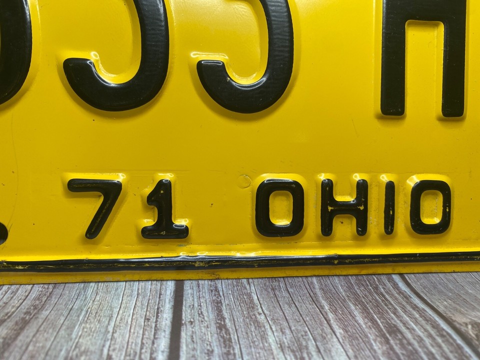 Vintage -1971 OHIO LICENSE PLATE - 333 HP - *PAIR* 2 Matching Plates | eBay