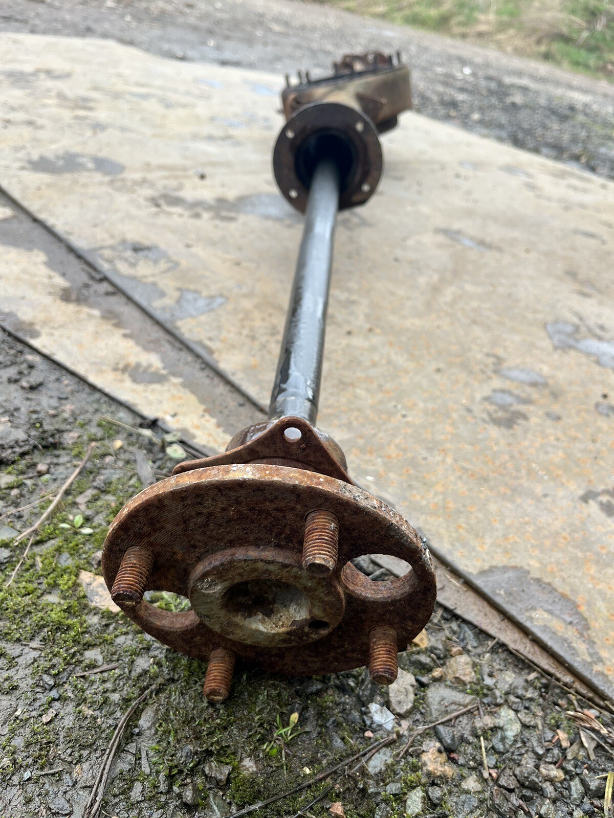 Ford Escort Mk2 48.5” Wide English Rear Axle Casing And Half Shafts F2 ...