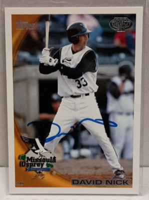 2010 Topps Pro Debut David Nick (#247) autographed rookie card | eBay
