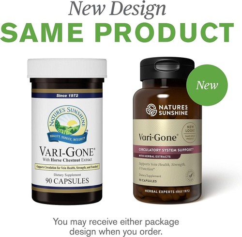 Nature's Sunshine Vari-Gone, 90 , Varicose Vein Supplements with 7 ...