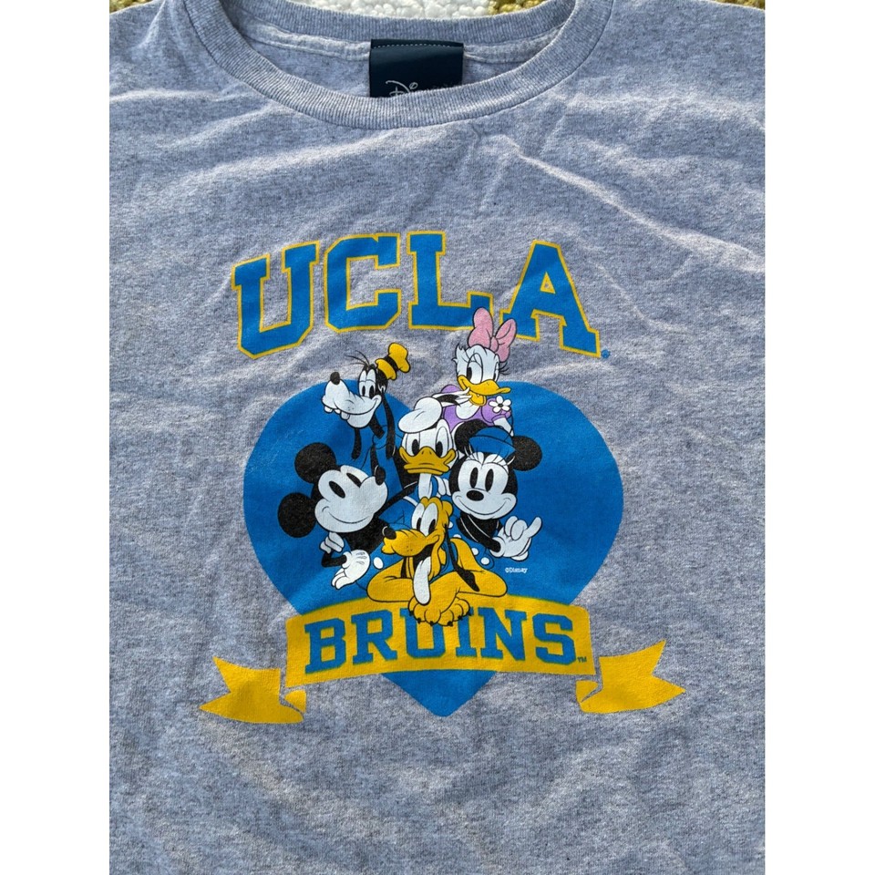 Disney UCLA Bruins Mickey Donald Daisy Goofy Pluto Youth Large T Shirt ...