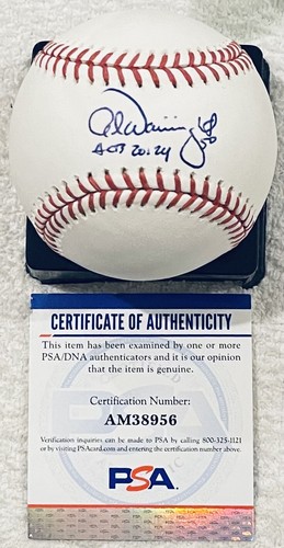 ADAM WAINWRIGHT W/ ACTS 20:24 PSA/DNA AUTHENTICATED SIGNED MANFRED GAME ...