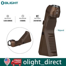 Olight Sigurd Angled Grip 1450 Lumen Rechargeable Flashlight - Black ...