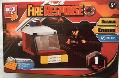 Block Tech Fire Response Rescue Engine 45 block kit set | eBay Australia
