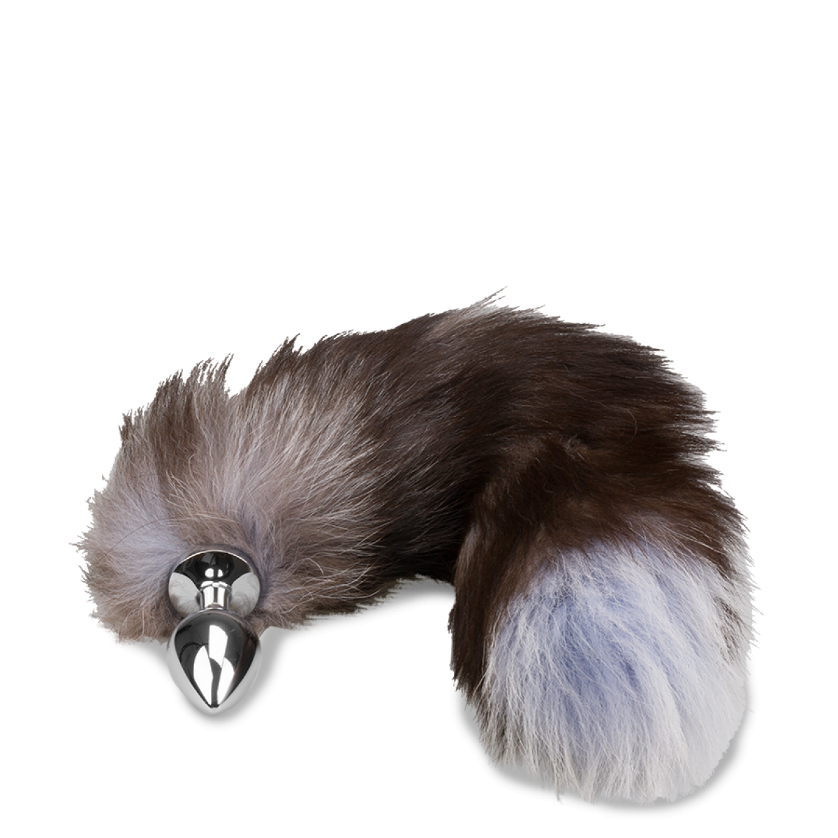 Plug queue de renard fourrure brune et lavande 3662717523905 | eBay