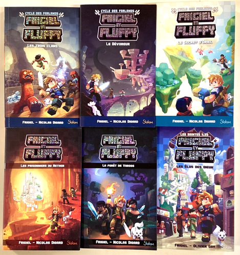 FRIGIEL et FLUFFY 9 livres Digard livre aventure Minecraft non ...